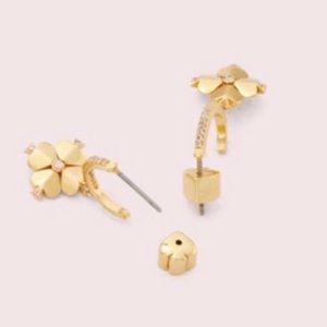 kate spade | Jewelry | Kate Spade Legacy Logo Spade Flower Huggies ...